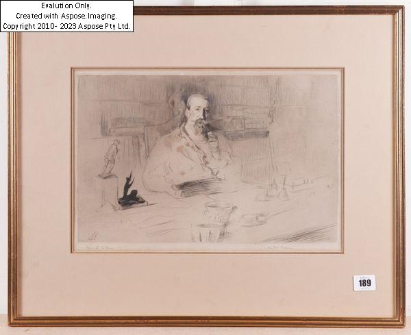 Edgar Chahine | Portrait of Anatole France | MutualArt