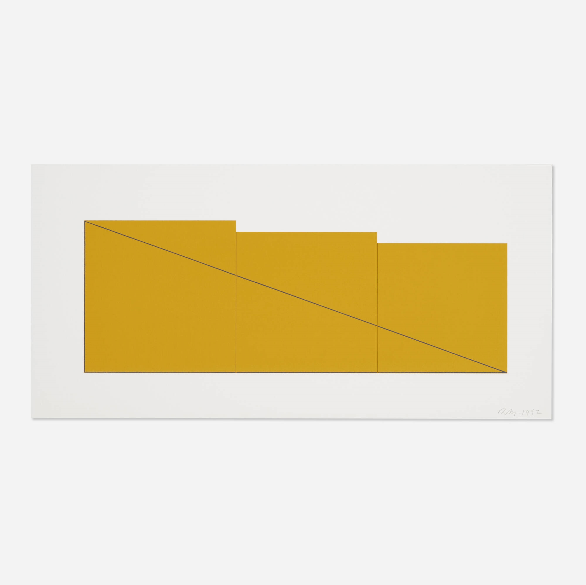 Robert Mangold | Manila Curved Area Series (1968) | MutualArt