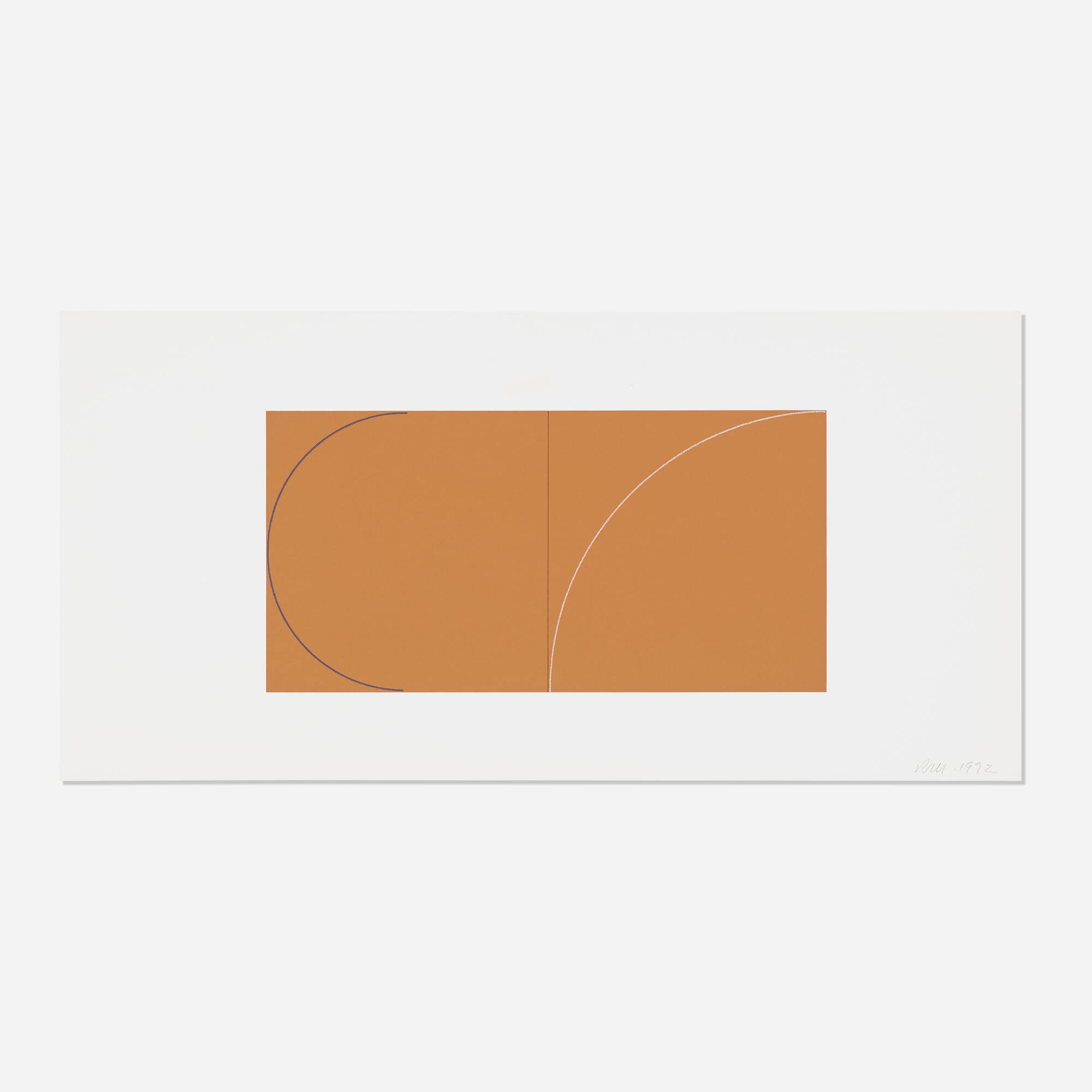 Robert Mangold | Manila Curved Area Series (1968) | MutualArt