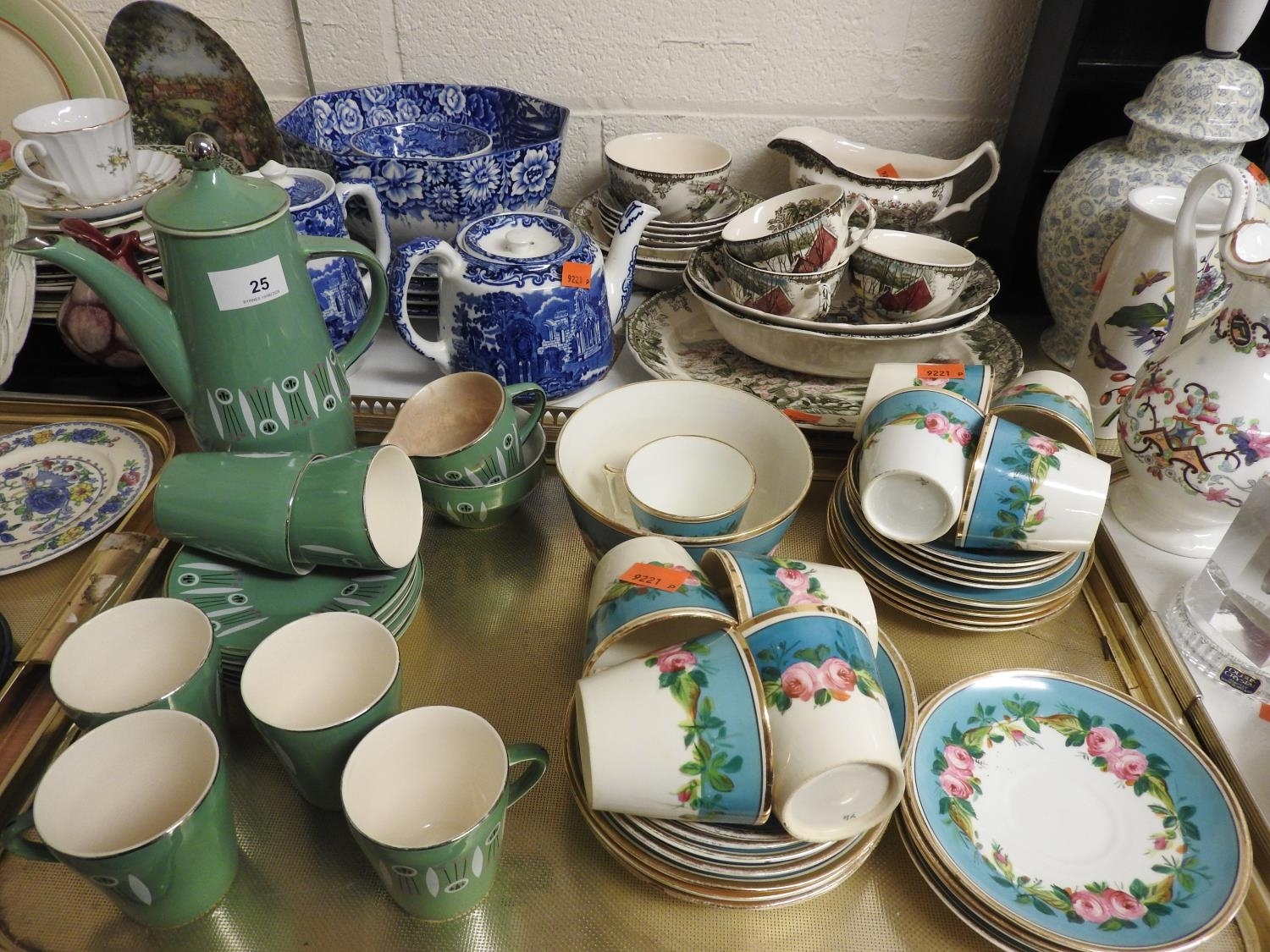 George Jones | Edwardian rose decorated china tea wares, also George ...