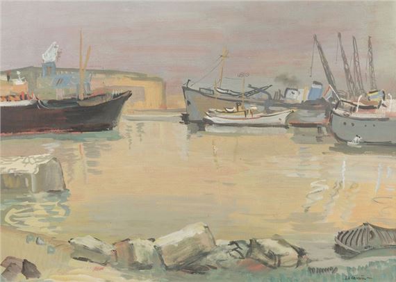 Jean-Gérard Carrère | Bassin à flots | MutualArt