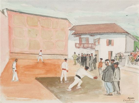 Bernard Kahn | Pelota game in Dancharia | MutualArt