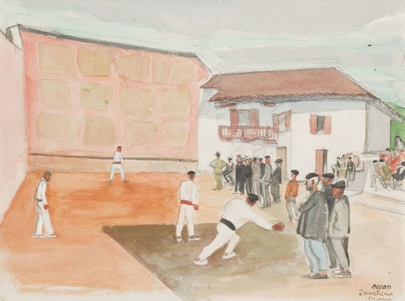 Bernard Kahn | Pelota game in Dancharia | MutualArt