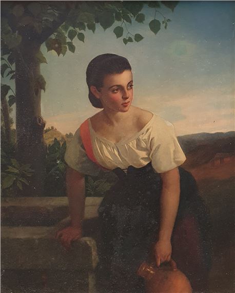 George Adolphus Storey | 'At the Well' (1860) | MutualArt