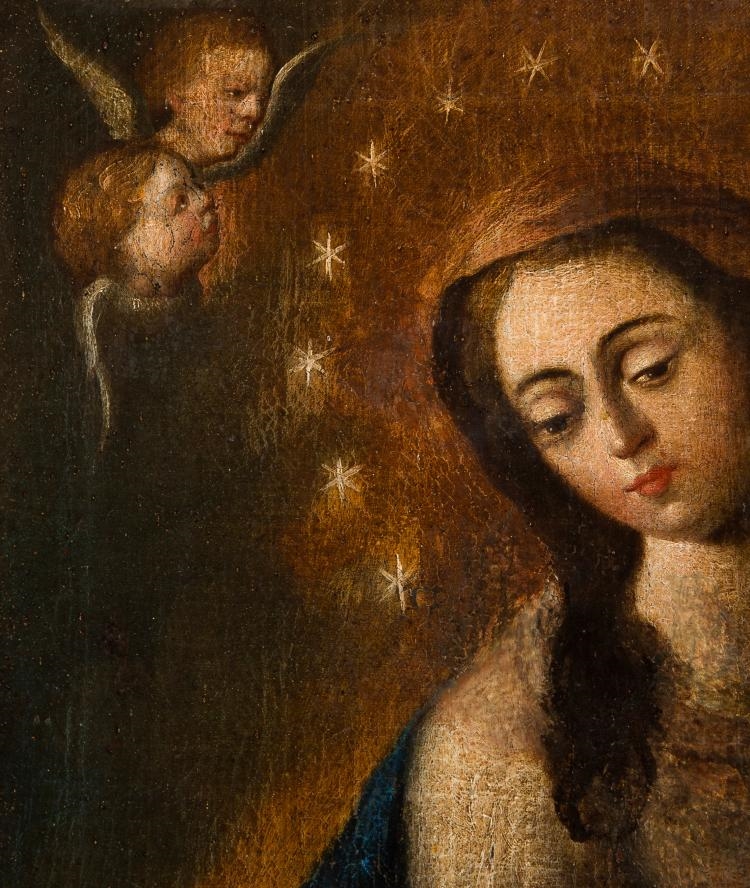 Juan Pedro López | Inmaculate Conception with angels (19th Century ...