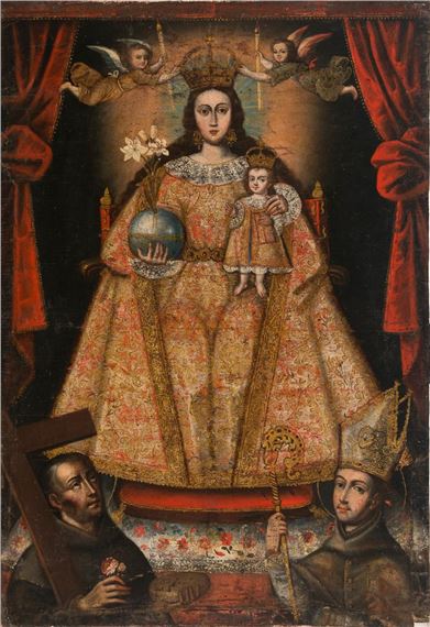 Peruvian School, 18th Century | Coronation of the Virgin Mary with ...
