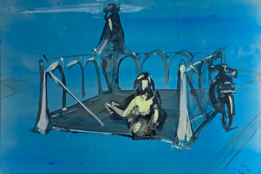 Jean Hélion | Exit from the subway (1967) | MutualArt