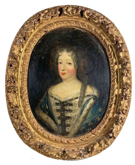 Charles Beaubrun | Portrait de Madame de Maintenon près d'un littoral ...