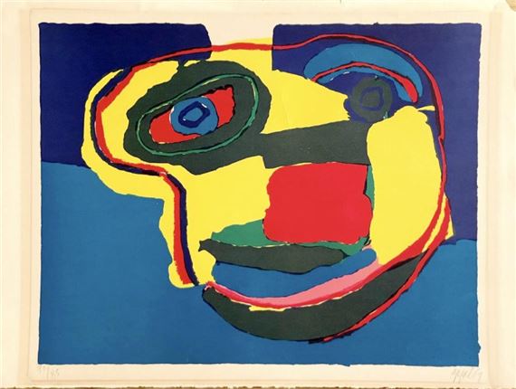 Karel Appel | Karel Appel - Visage jaune, 1969 (1969) | MutualArt