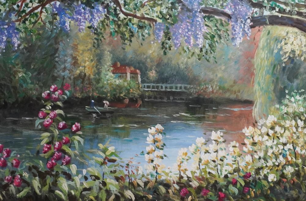 Paul Lamont | Boat Tour Under the Wisteria (20th Century) | MutualArt