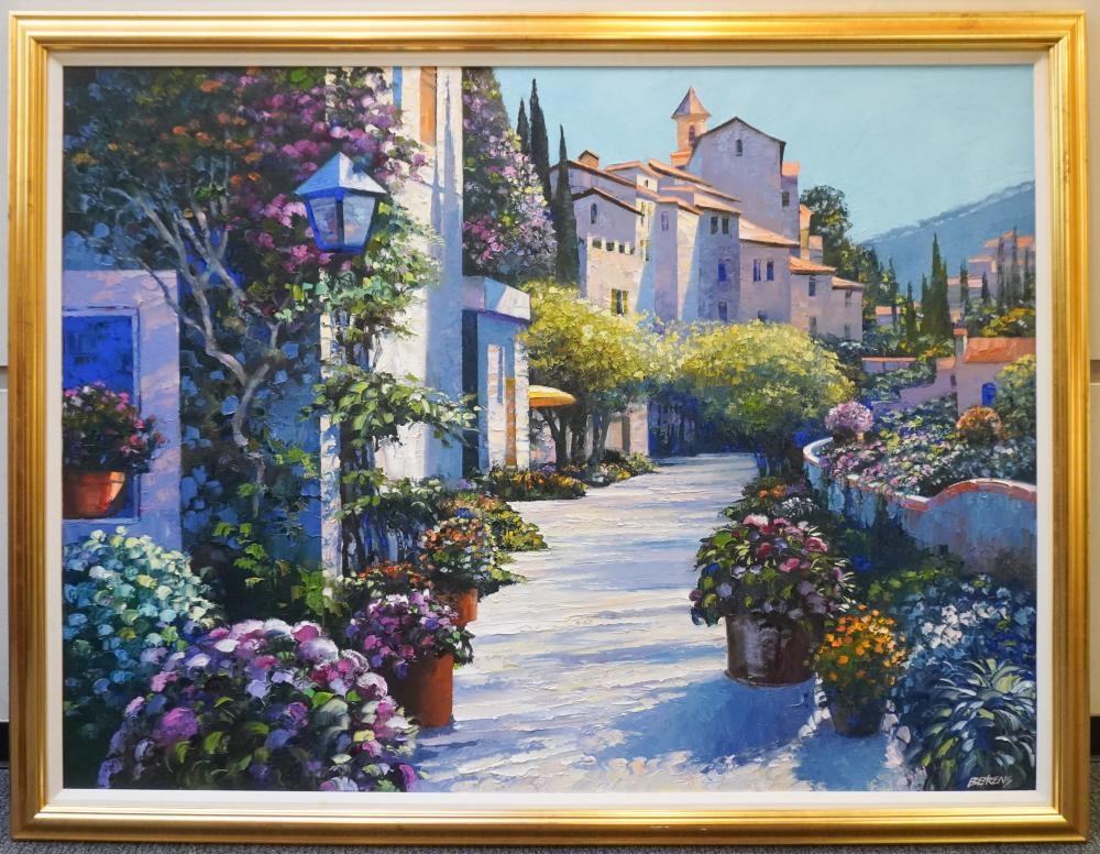 Howard Behrens | Village Street Scene | MutualArt