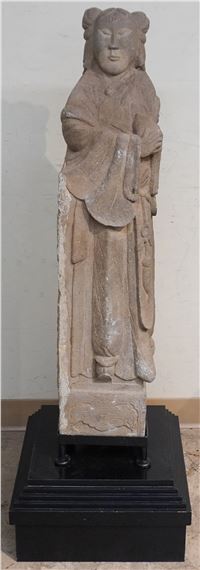 Asian School | South East Asian Carved Stone Figure of a Woman | MutualArt
