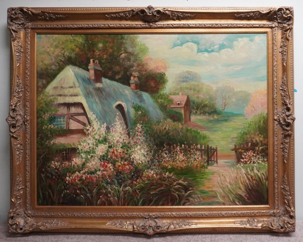 Paul Lamont | Country Cottage with Wildflowers (20th Century) | MutualArt