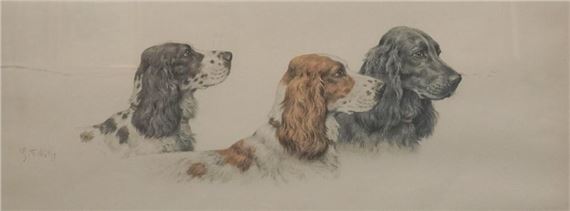 Georges Frédéric Rötig | Study of Springer Spaniels | MutualArt