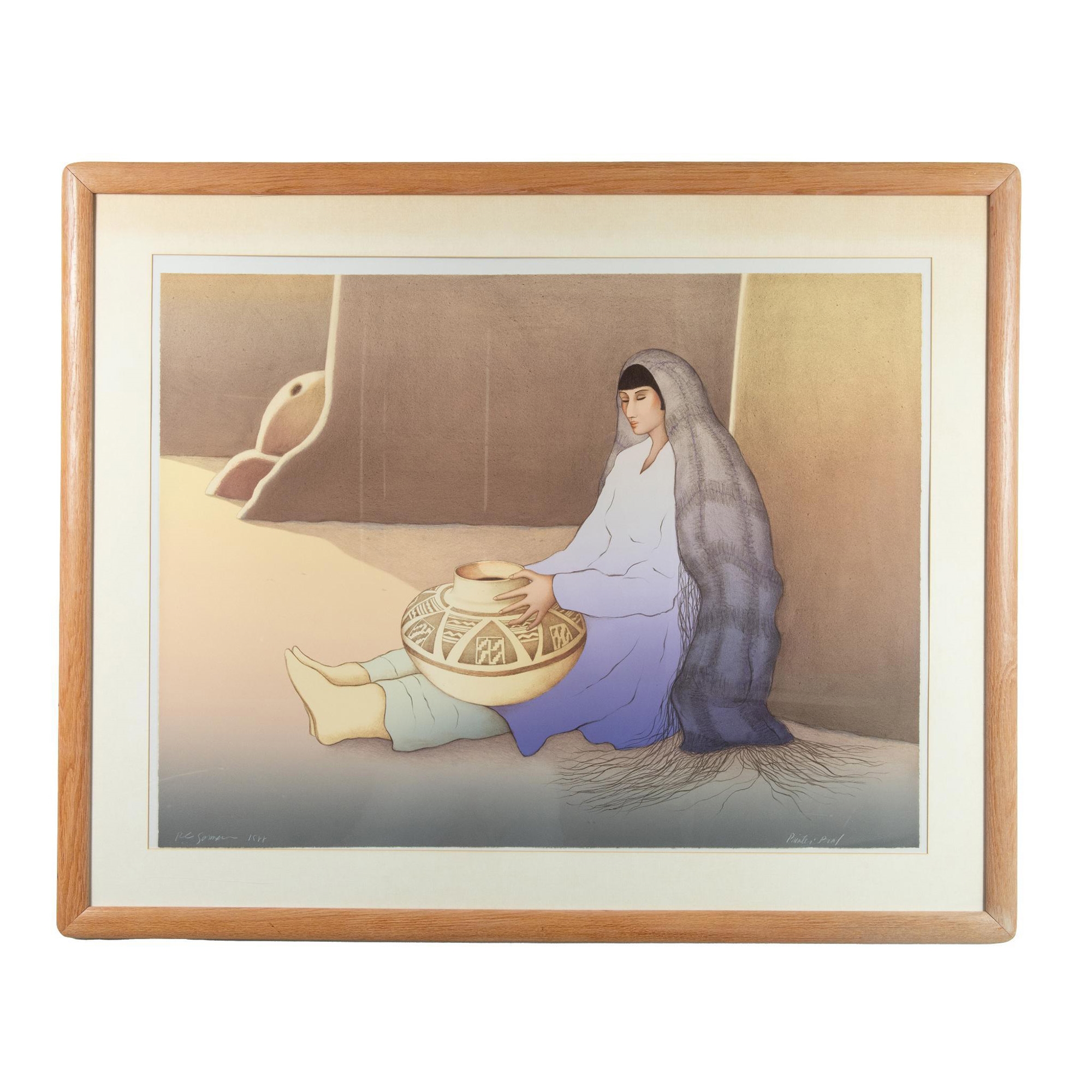 R.C. Gorman | Navajo Mother (1976) | MutualArt