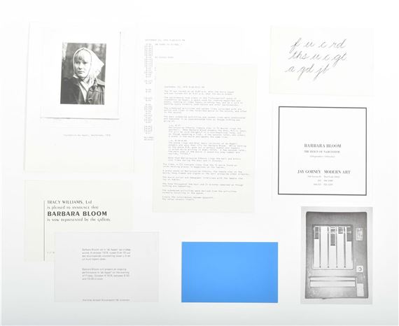 Barbara Bloom | Barbara Bloom, Ephemera 1970s-1980s (1974) | MutualArt