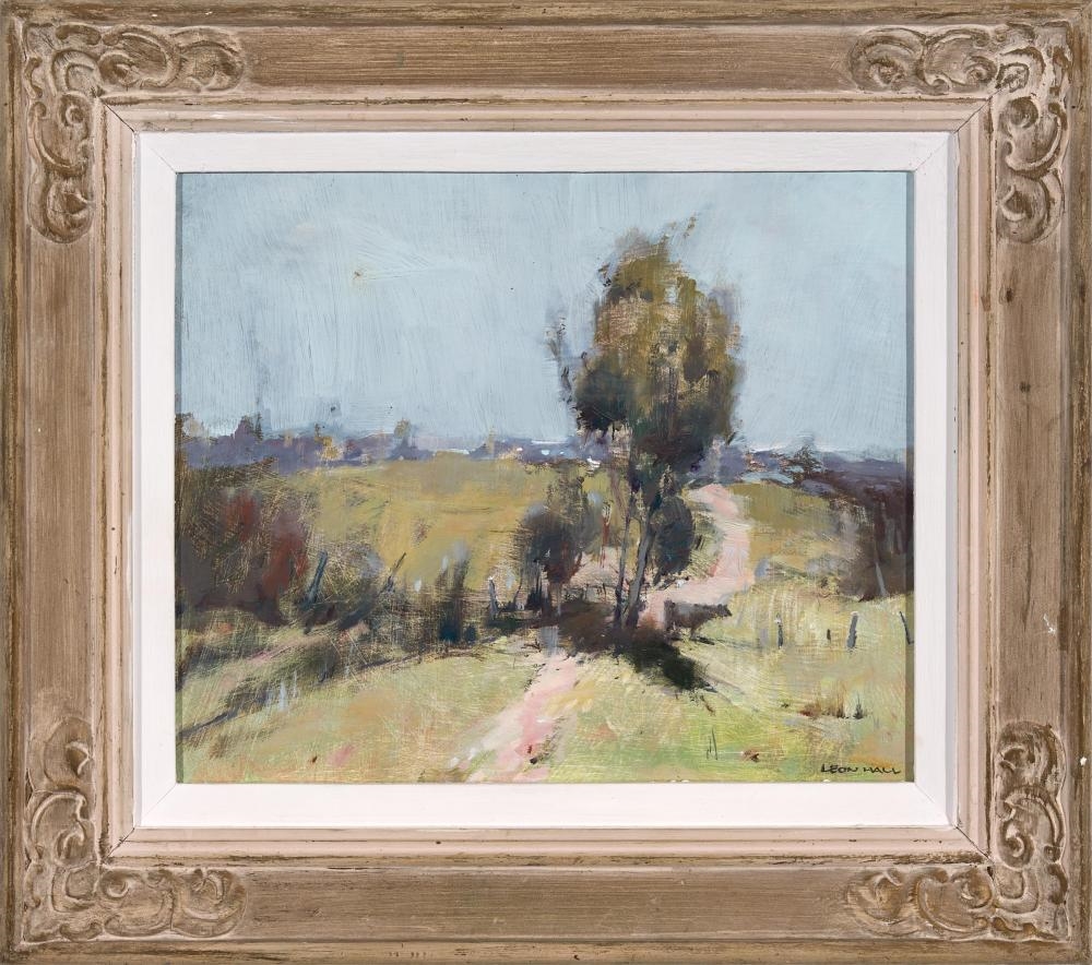 Leon Hall | Countryside Path with Cow | MutualArt