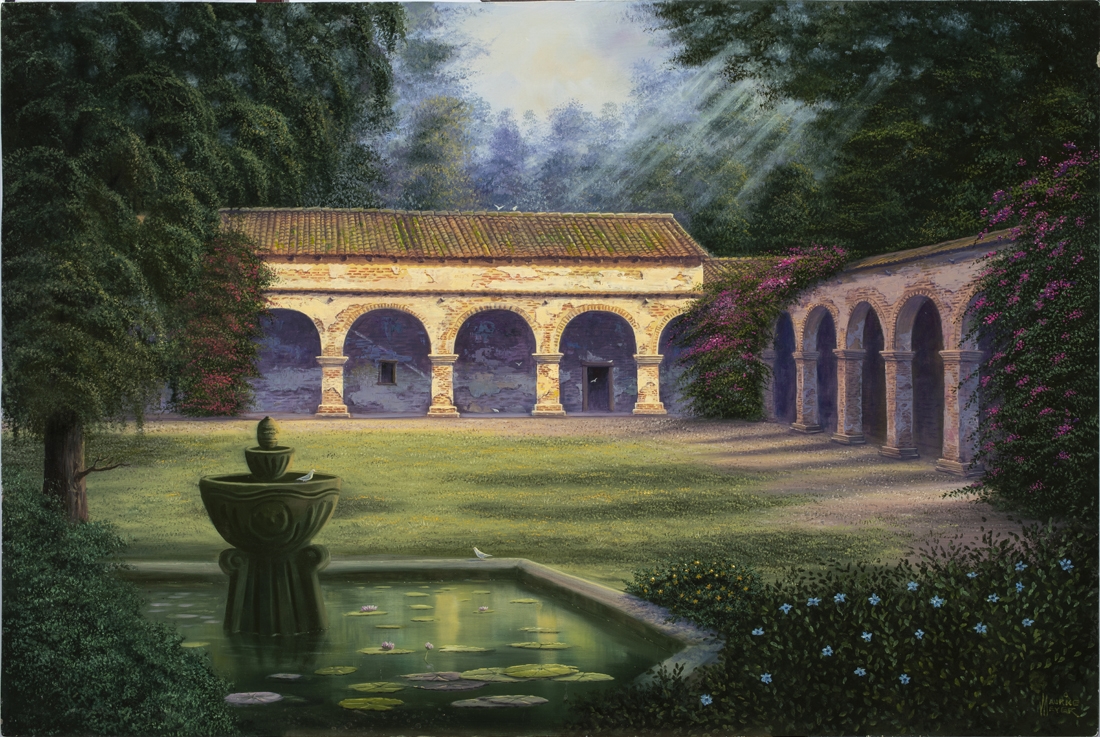 Maurice Meyer | Mission Fountain and Arches | MutualArt