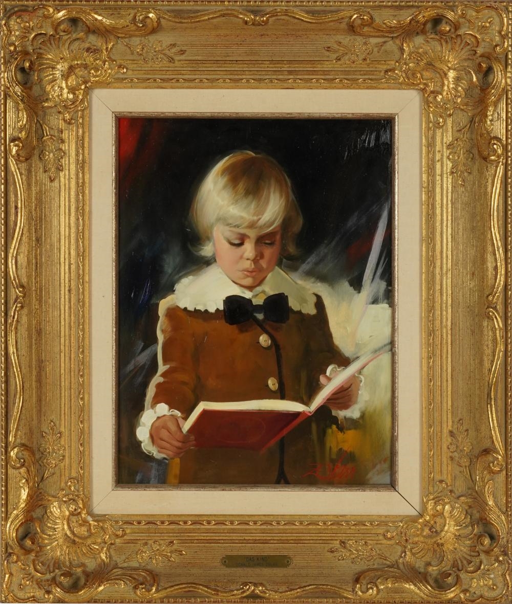 Donald Zolan | Portrait of a Boy Reading | MutualArt