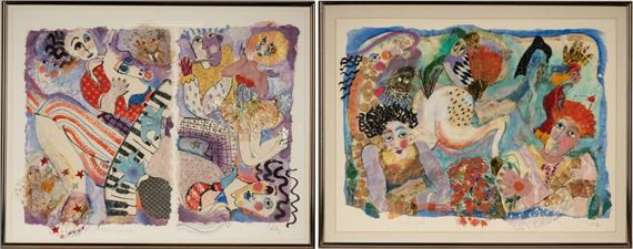 Kathy Donahey | Kathy Donahey (B. 1942): Two Works (1980s) | MutualArt