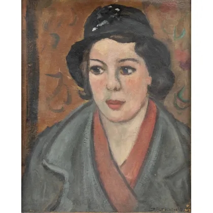 Berend Groeneveld | Dame met hoed | MutualArt