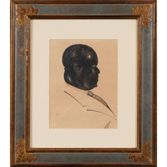 Juan Morales | Caricatura de perfil del Carlos Vizcay. c. 1930 (Circa ...