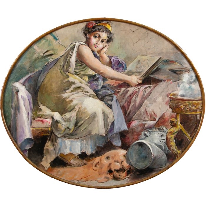 José Denis Belgrano | La modelo. Alegoría de las artes | MutualArt