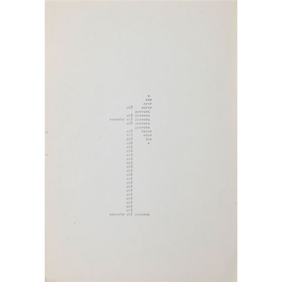 Fernando Millán | Tinta mecanografiada sobre papel | MutualArt