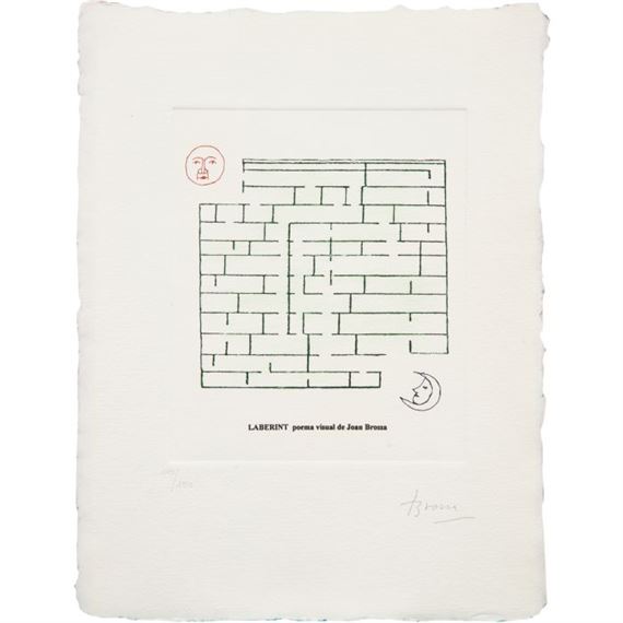 Joan Brossa | Laberint, poema visual de Joan Brossa | MutualArt