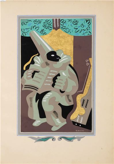 Gino Severini | Portrait of Paul Fort (1913 - 1914) | MutualArt
