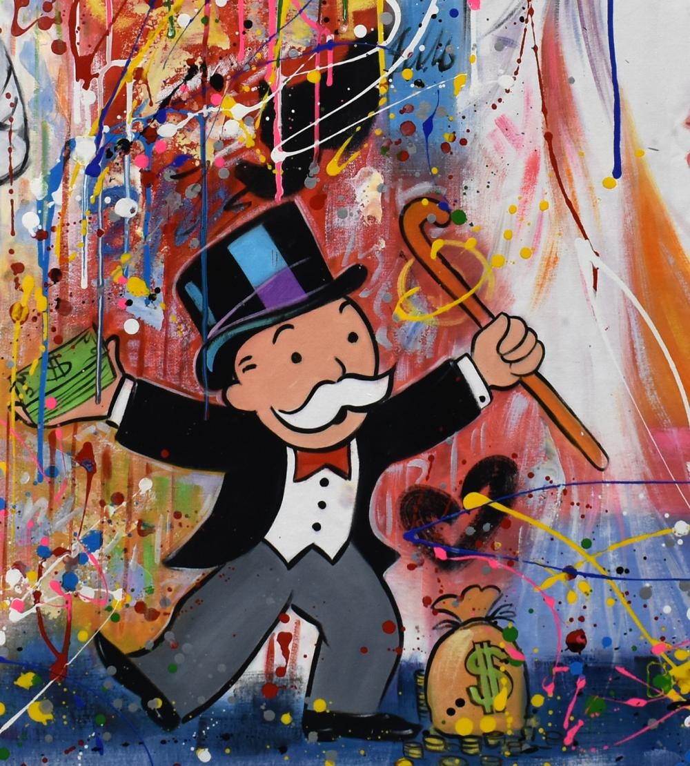 Sintek | Sintek Pop Art Painting Mixed Media Art is Love 40 x 60 inches ...