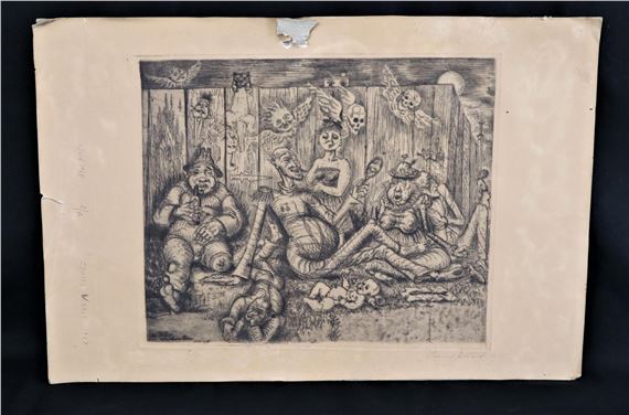 Eduard Wiiralt | Cour des miracles | MutualArt