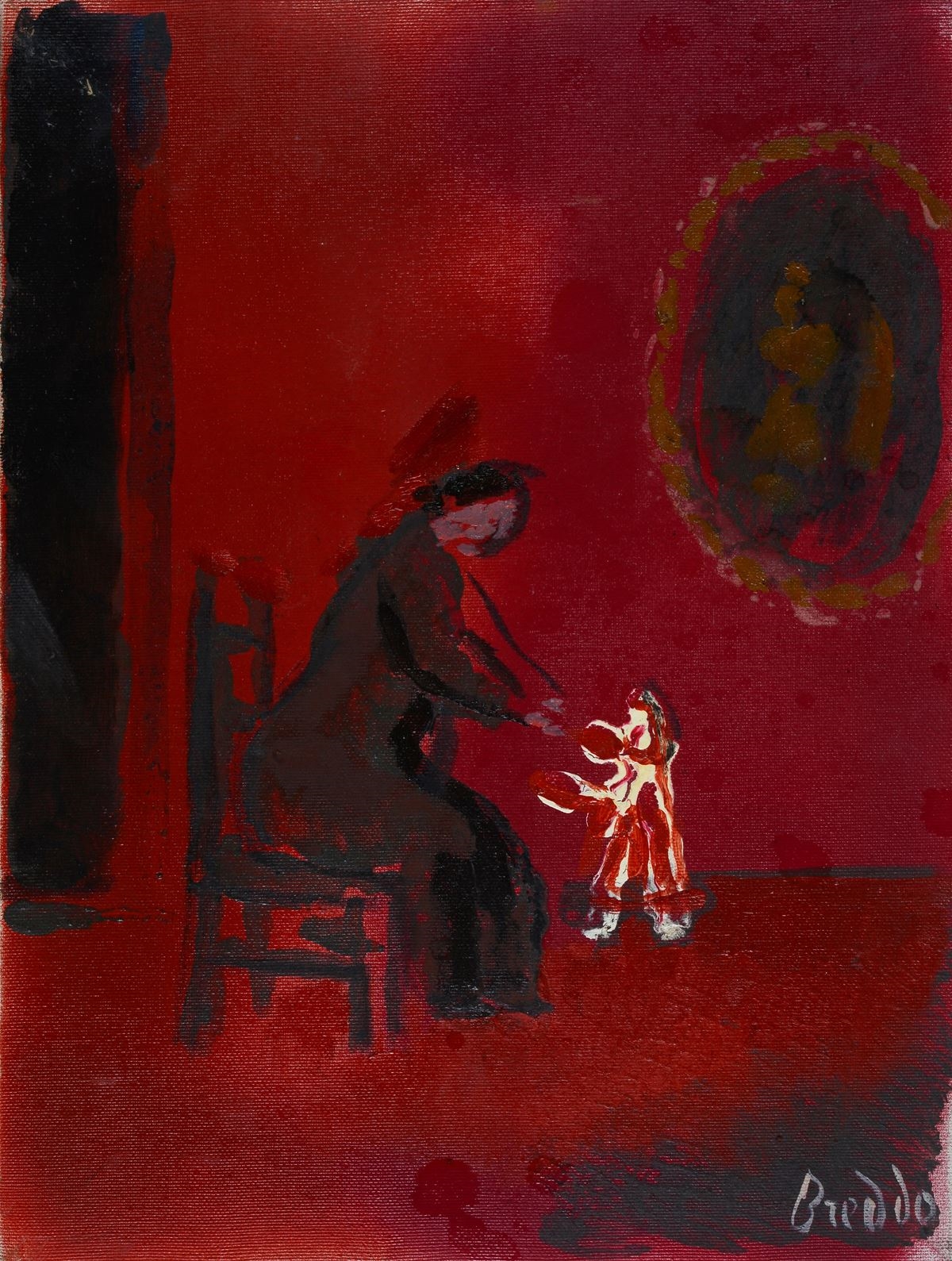 Gastone Breddo | Interno con figure | MutualArt