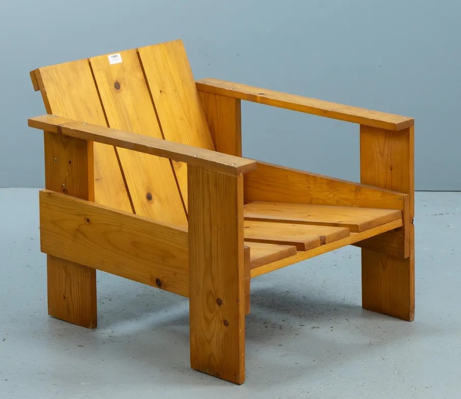 Gerrit Rietveld | Kratstoel, Crate Easy Chair (1934) | MutualArt