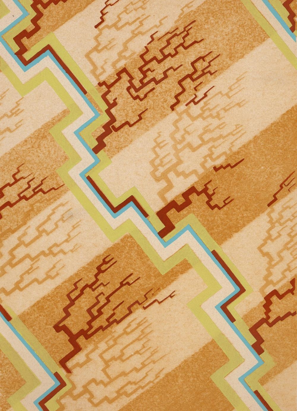 Johannes Sass | 1930 Seguy Color Pochoir Prismes Framed (Circa 1930 ...