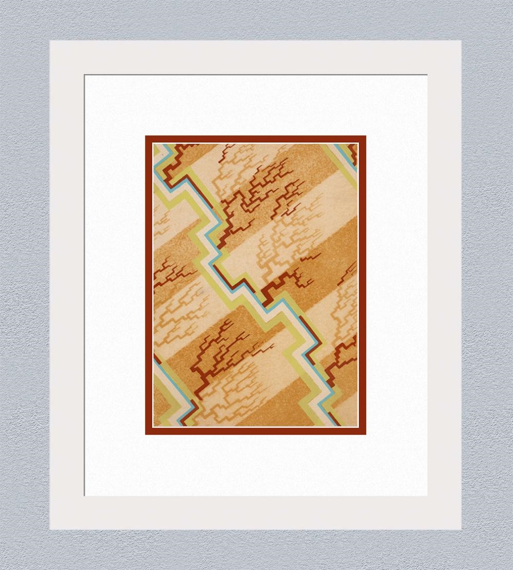 Johannes Sass | 1930 Seguy Color Pochoir Prismes Framed (Circa 1930 ...