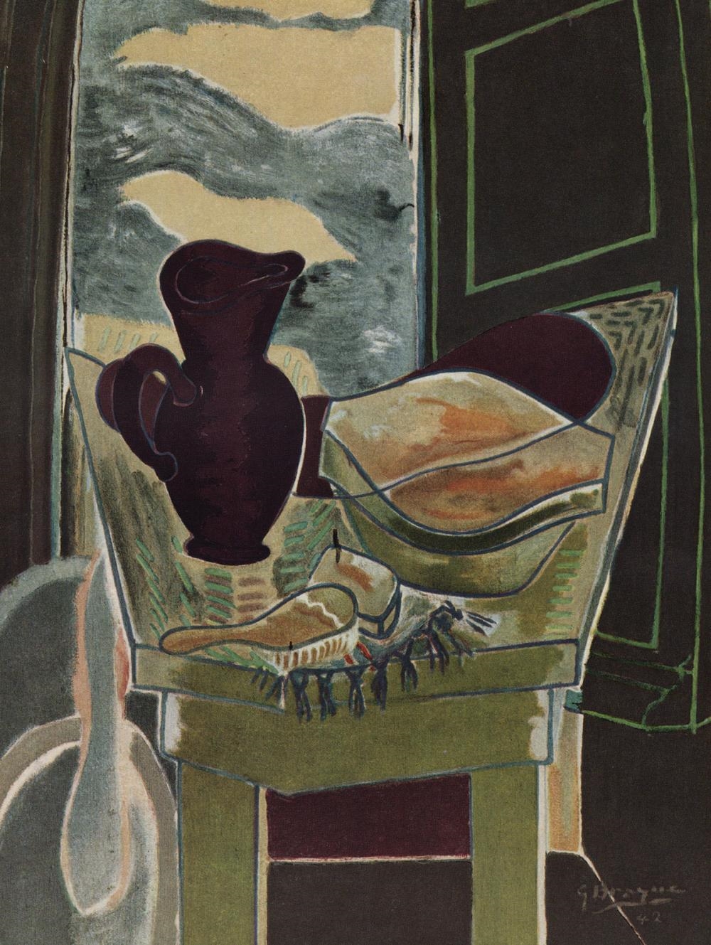 Georges Braque | Georges BRAQUE 1956 Vintage Color Print The Washing ...