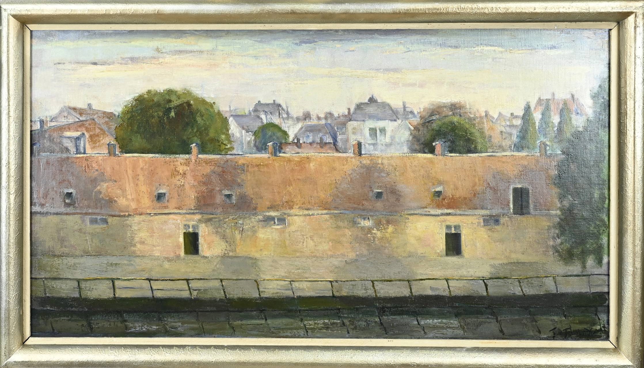 Tilla Terwindt | Tilla Terwindt. 1890 - 1981. Stadsgezicht met daken ...