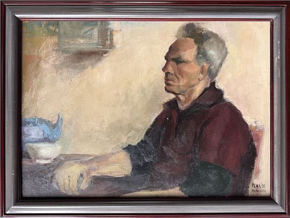 Perrine Mewissen | Homme attablé | MutualArt