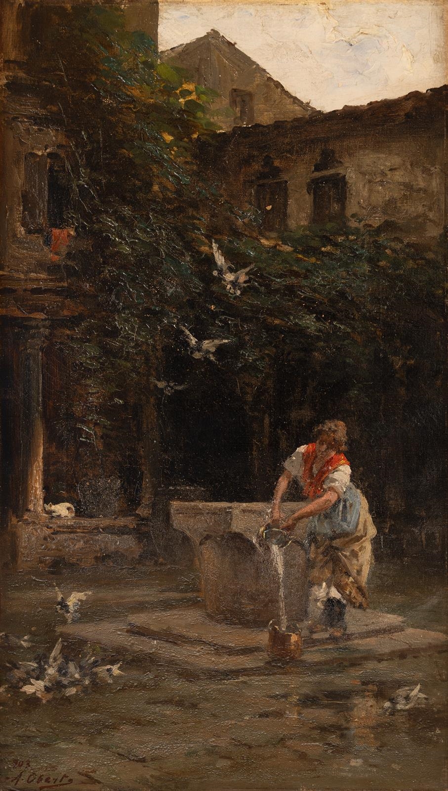 Antonio Oberto | Al pozzo | MutualArt