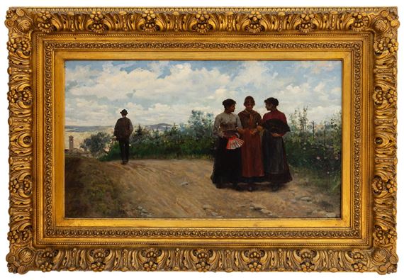 Arturo Faldi | Spettegolando in campagna | MutualArt