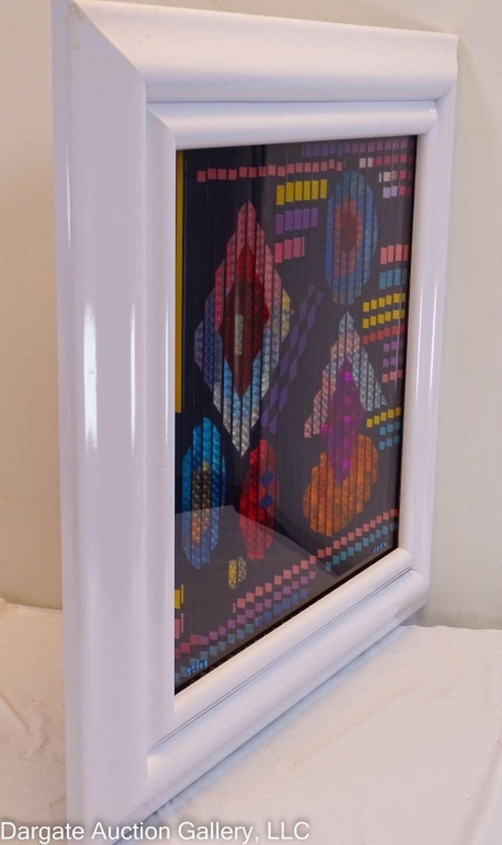 Josef Farhi | 1931-1997) Geometric Kinetic Art Farhigraph / Signed on ...