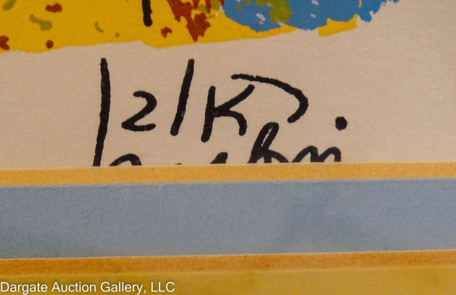 Reuven Rubin | 1893-1974) / Lithograph depicting King David riding on a ...