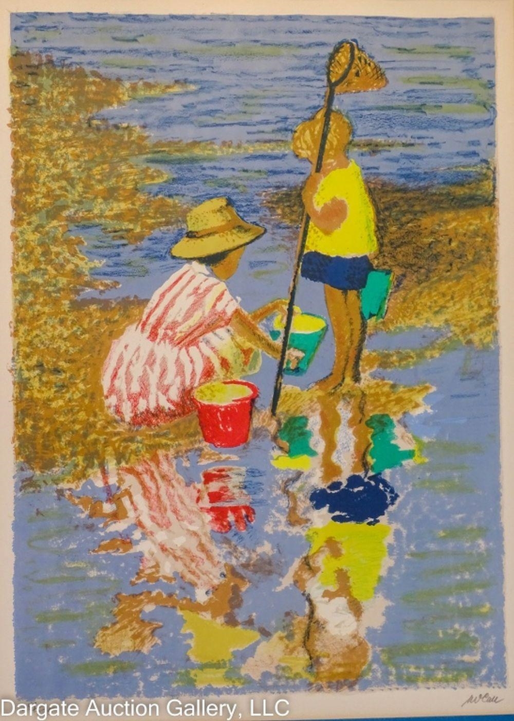 Charles James McCall | 1907-1989) Colored lithograph depicting A boy ...