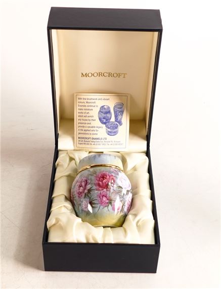 William Moorcroft | Moorcroft Peony ginger jar enamel by Nigel Creed ...
