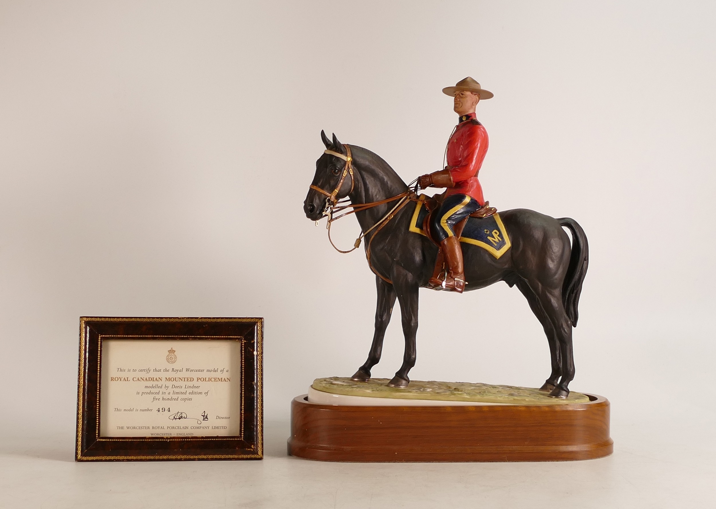 Doris Lindner | Royal Worcester Royal Canadian Mounted Policeman ...