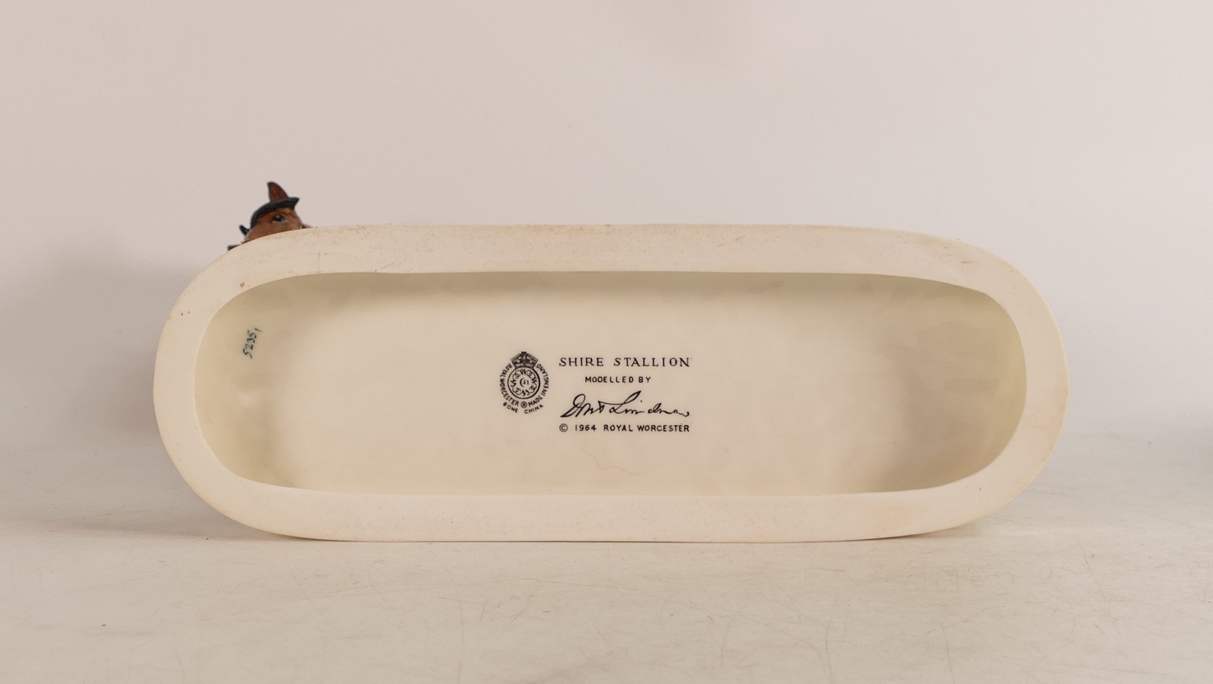 Doris Lindner | Royal Worcester model of Shire Stallion modelled by ...