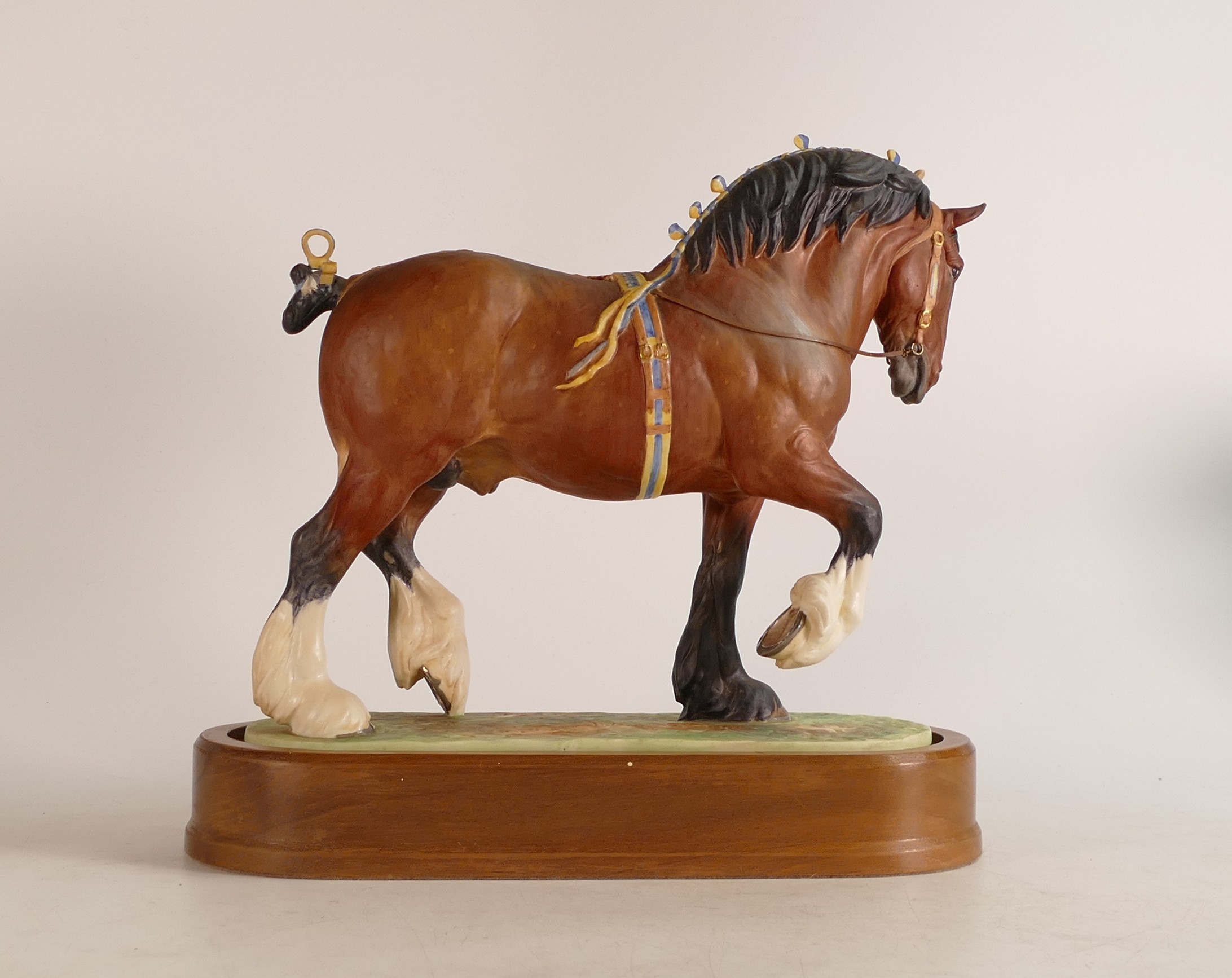 Doris Lindner | Royal Worcester model of Shire Stallion modelled by ...