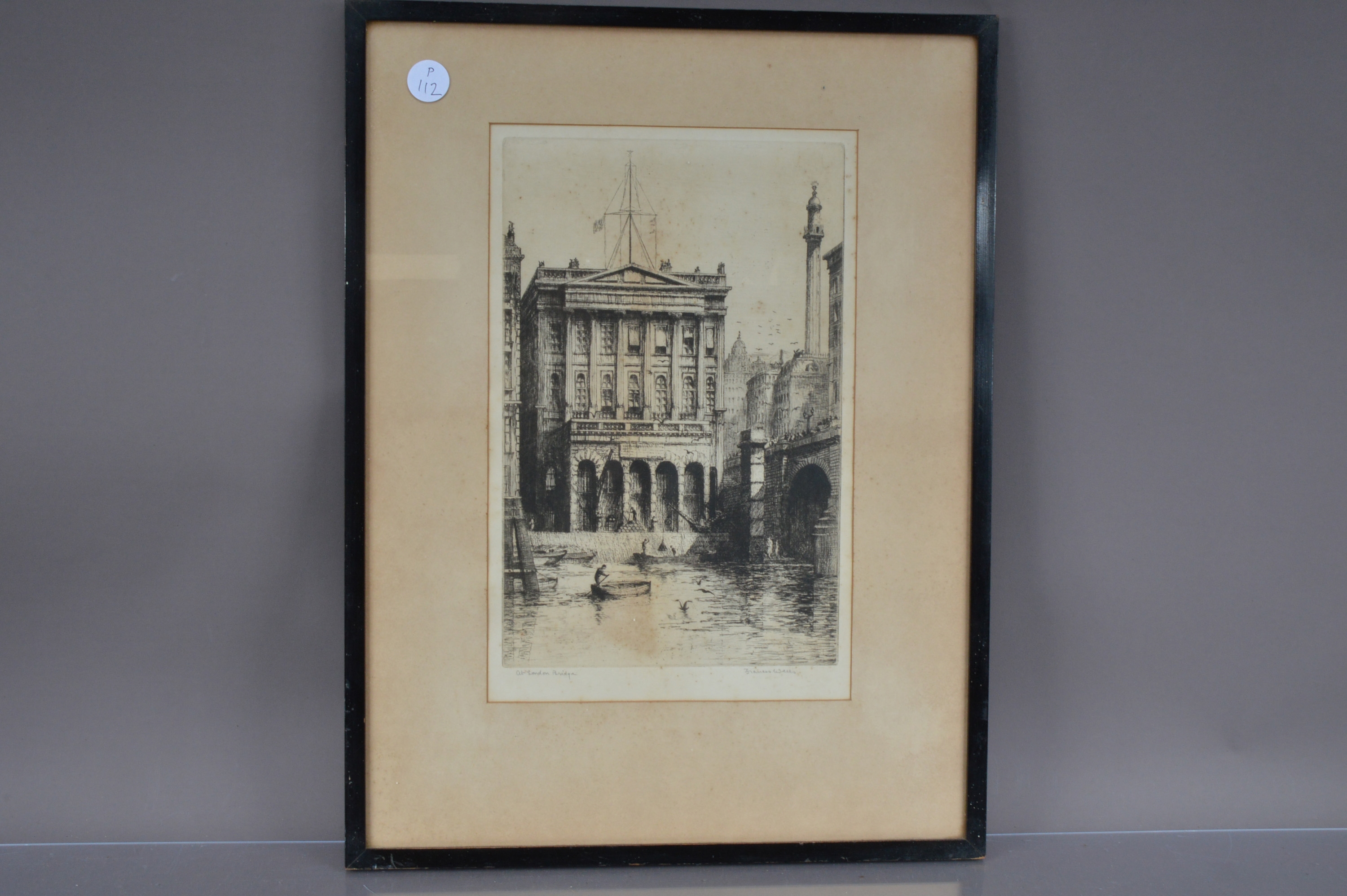 Edward Francis Wells | At London Bridge | MutualArt