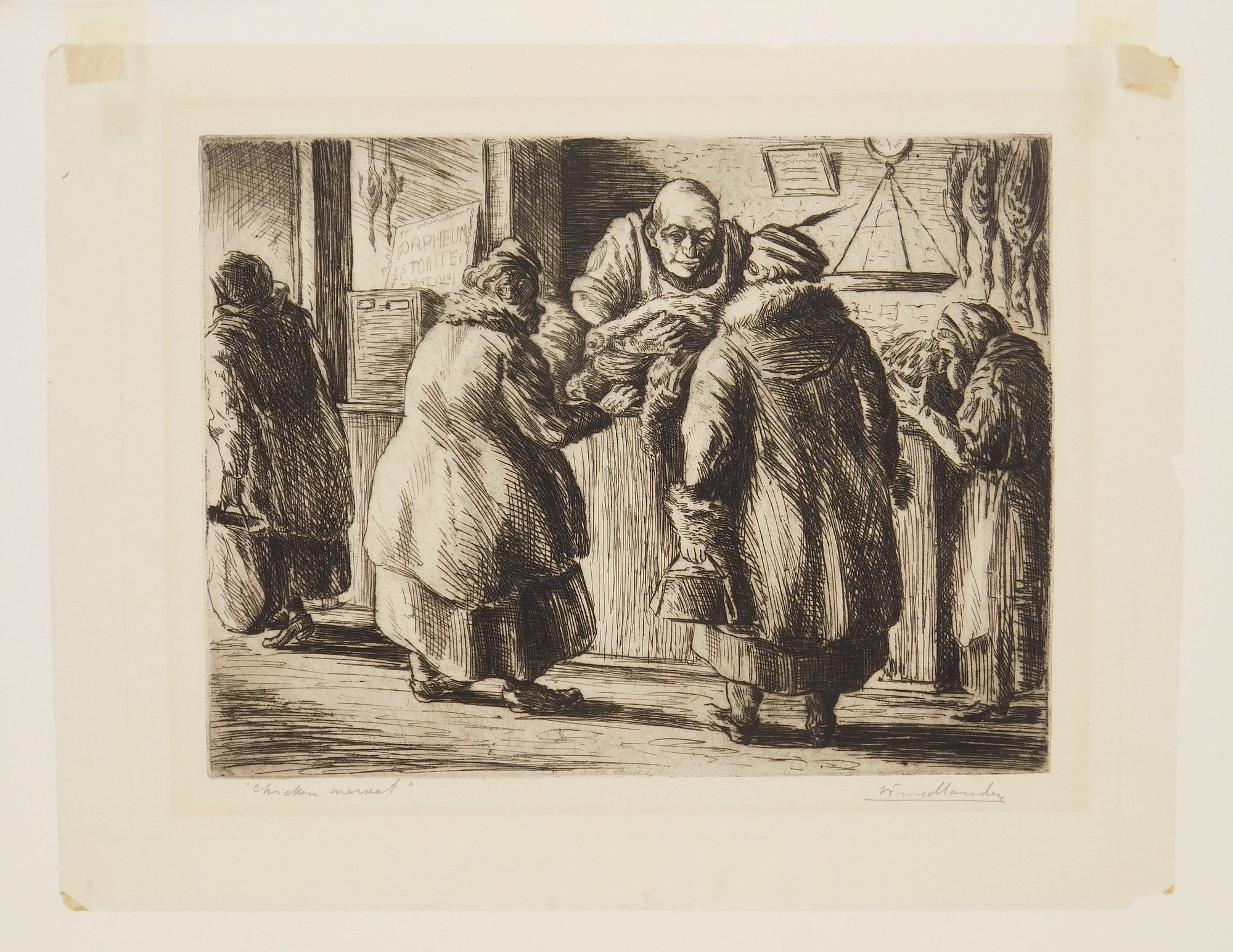 Isac Friedlander | Chicken Market (1939) | MutualArt